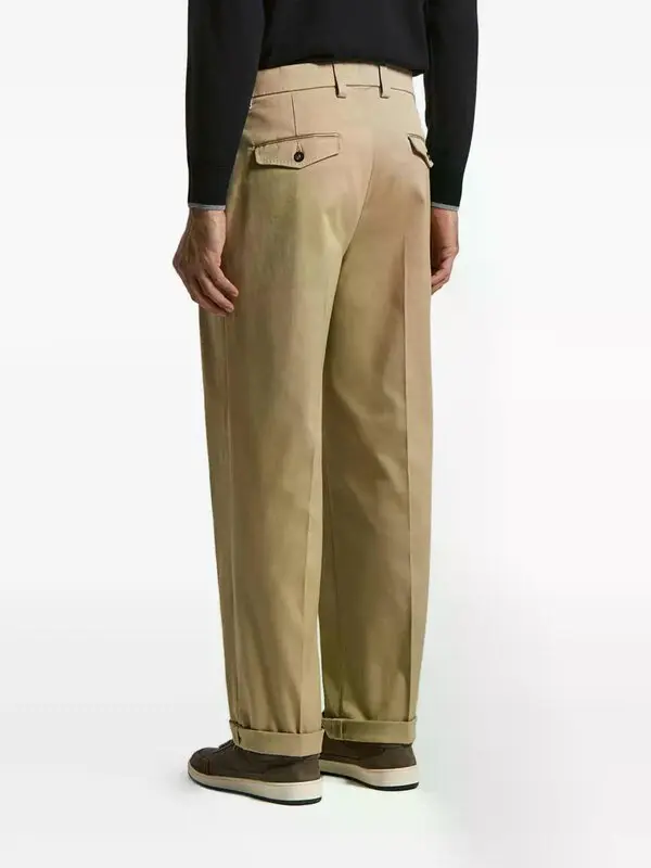 Peserico Pleated Cuffed Trousers
