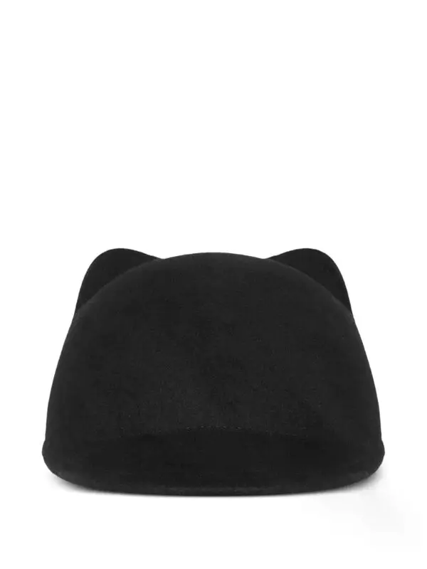 MAISON CLOSE Wool Felted Cap - Black