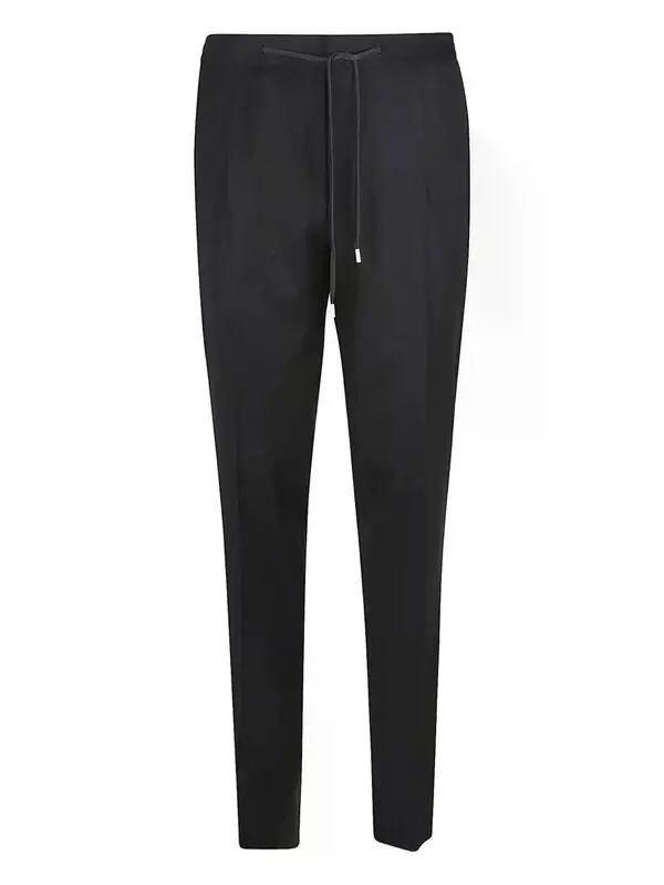 LARDINI Drawstring Pleated Trousers