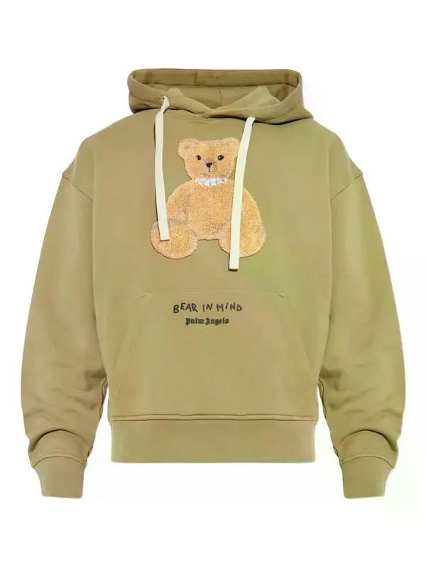 Palm Angels Teddy Appliqué Hoodie