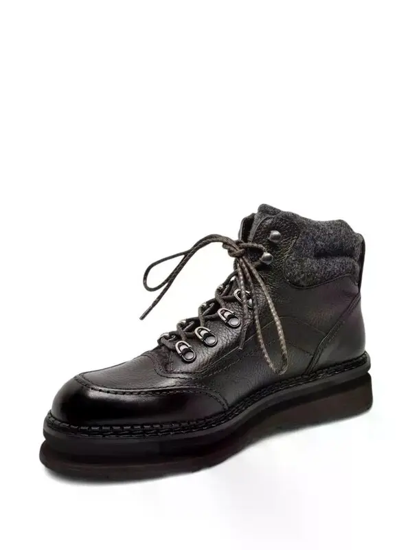 BARRETT Lace-up Leather Platform Boots
