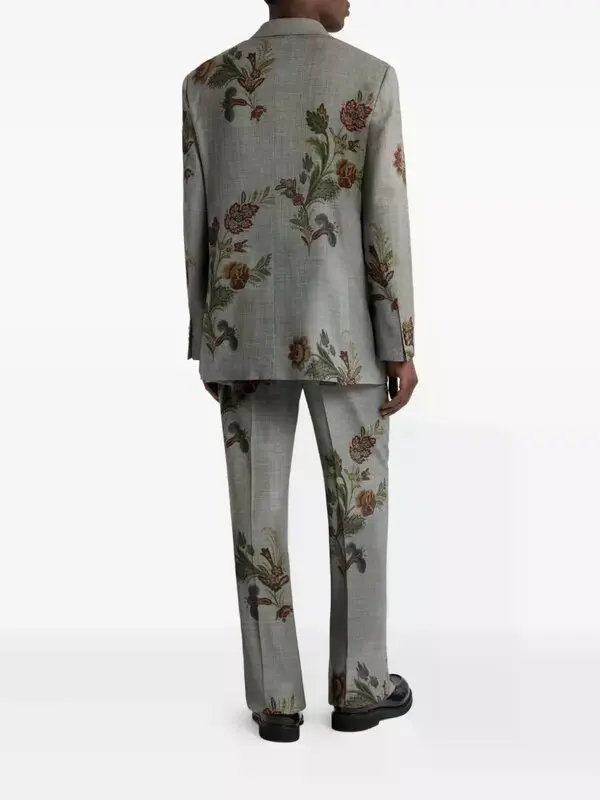 Etro Floral-print Single-breasted Jacket