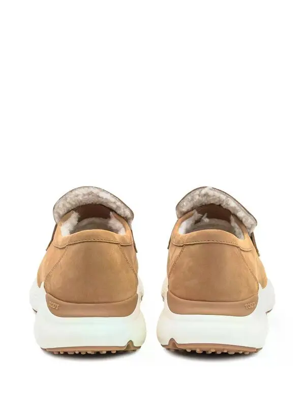 TOD'S Shearling-lined Loafers - Brown