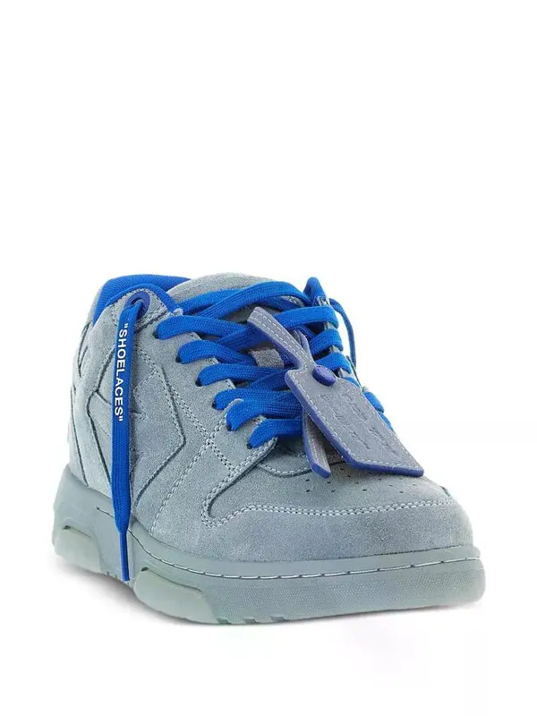 Off-White Suede Logo-tag Sneakers - Blue
