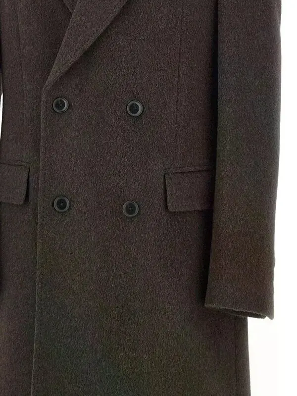 BOSS Peak Lapels Double-breasted Coat