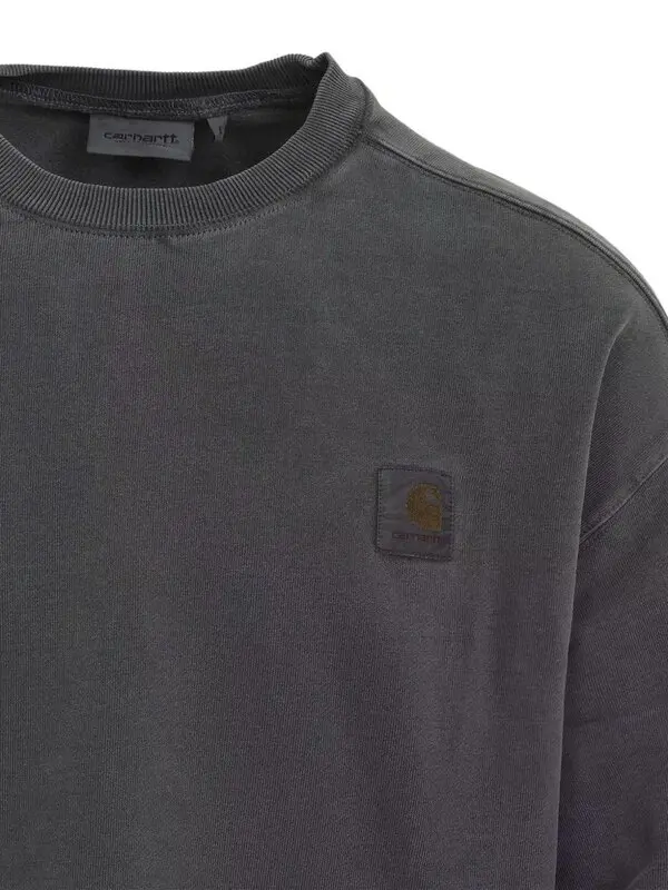 Carhartt Work In Progress Logo-patch Sweatshirt - Grey