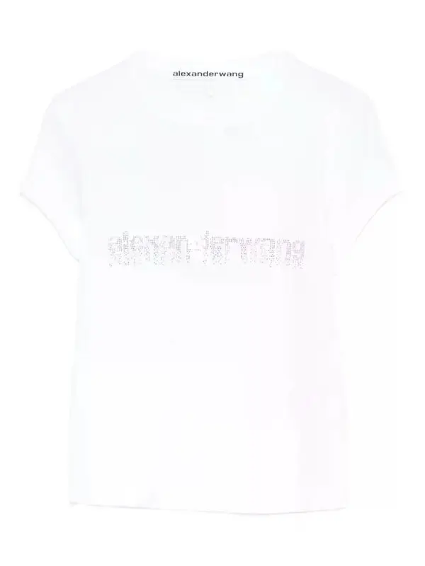 Alexander Wang Dégradé-logo Cotton T-shirt - White