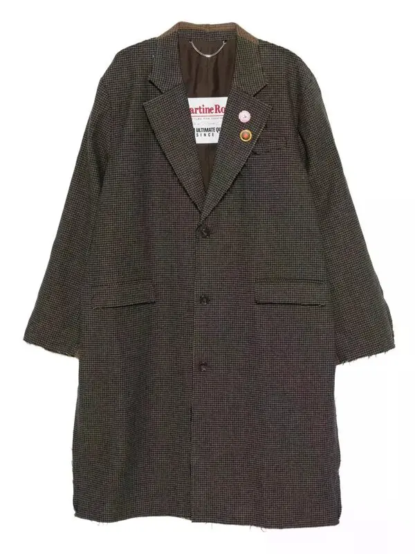 Martine Rose Check-pattern Coat