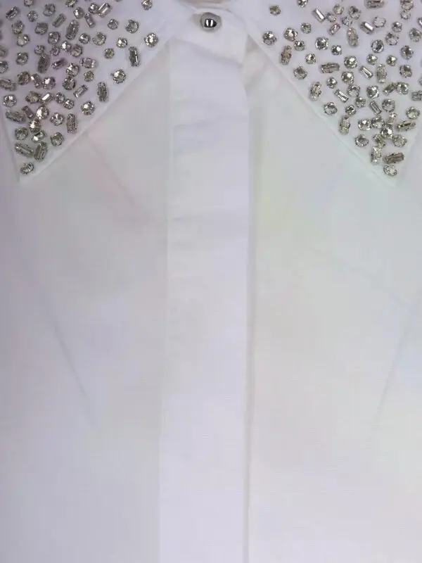 Max Mara Embellished-collar Cotton Shirt