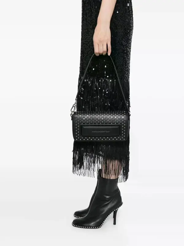 Karl Lagerfeld Logo-debossed Shoulder Bag - Black