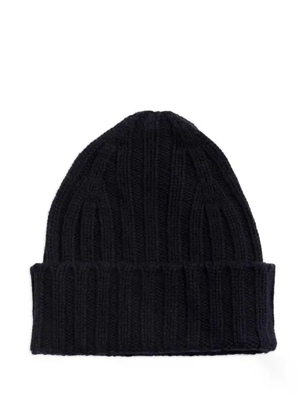 Chinti & Parker Ribbed Wool-cashmere Beanie - Blue