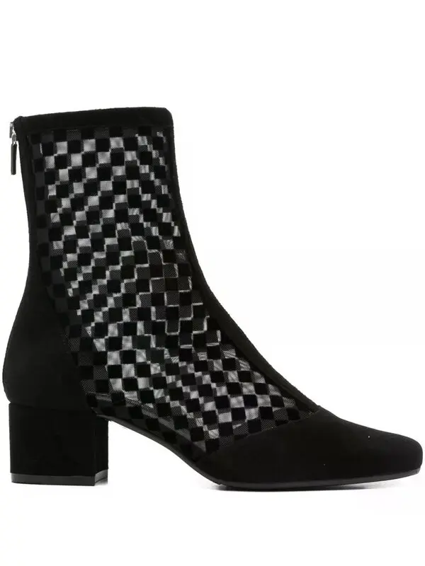 CAREL Checkered Ankle Boots