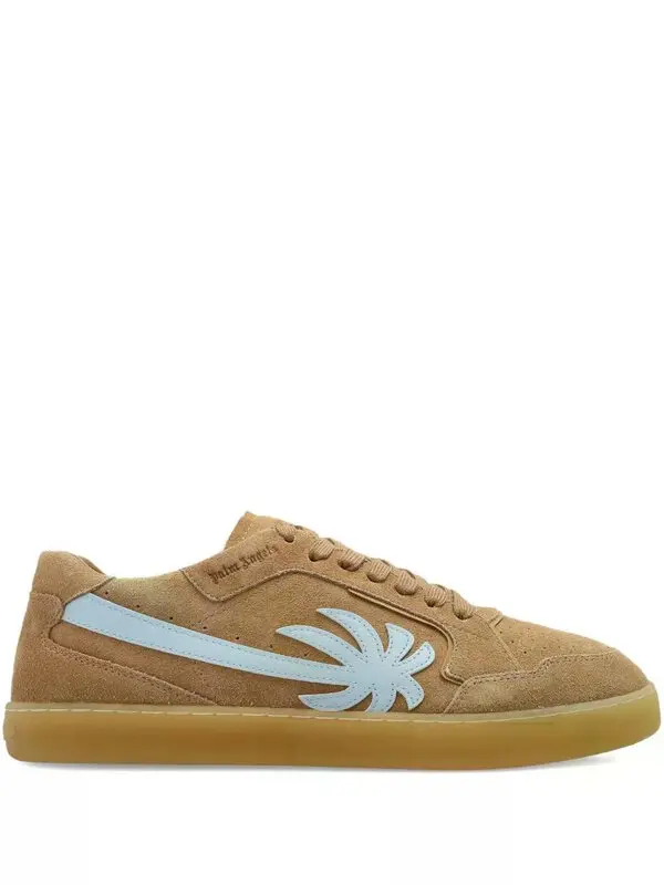 Palm Angels Palm Tree Leather Sneakers - Brown