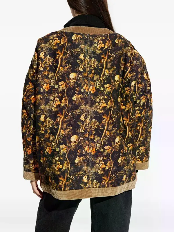 R13 Skull-print Floral Jacket