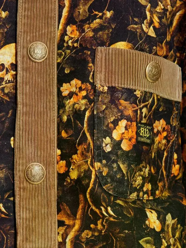 R13 Skull-print Floral Jacket