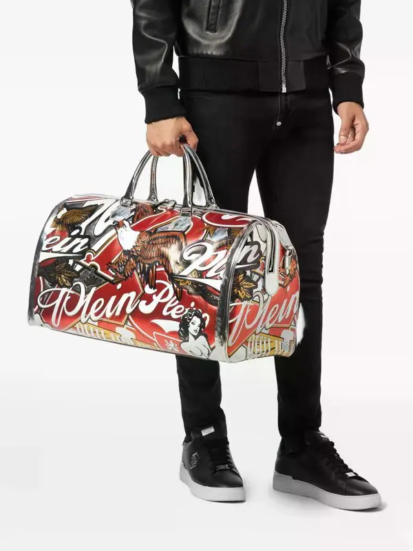 Philipp Plein Graphic Duffle Bag