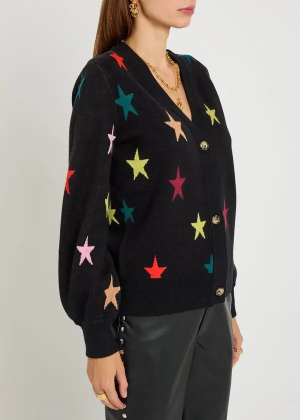 NEVER FULLY DRESSED Star Knit Cardigan