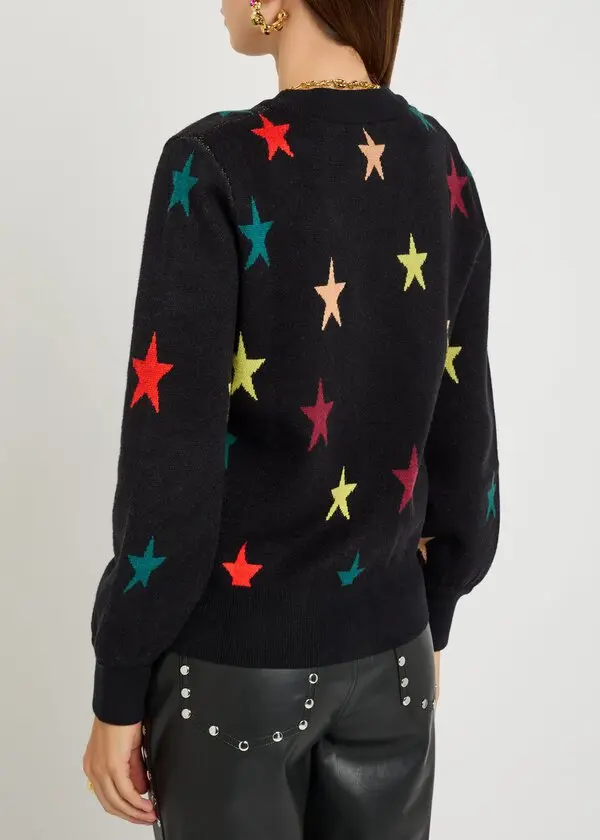 NEVER FULLY DRESSED Star Knit Cardigan