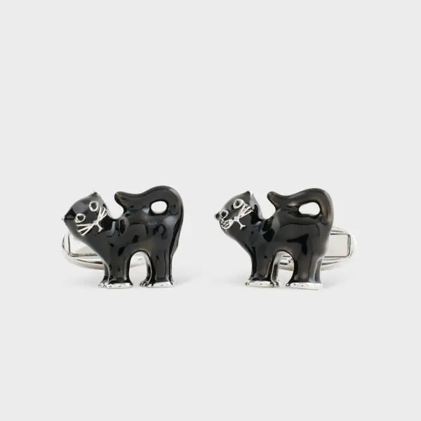 Paul Smith Cat' Cufflinks - Black