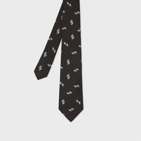 Paul Smith Retro Pattern Neck Tie - Brown