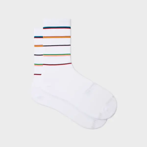 Paul Smith Signature Stripe Cycling Socks - White