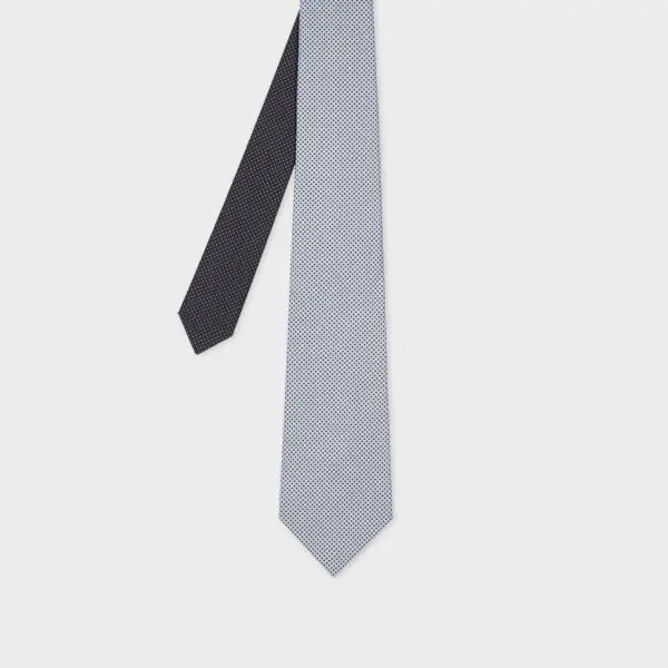 Paul Smith Silk Polka Dot Neck Tie - Purple