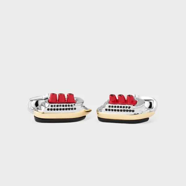 Paul Smith Cruise Ship' Cufflinks - Multicolour