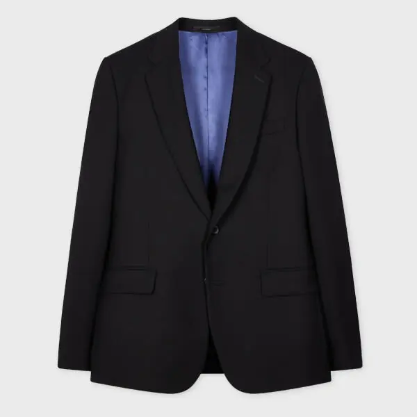 Paul Smith The Soho Tailored-fit Wool 'a Suit To Travel In' Blazer - Black