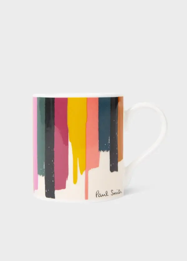 Paul Smith Painted Stripe' Bone China Mug - Multicolour
