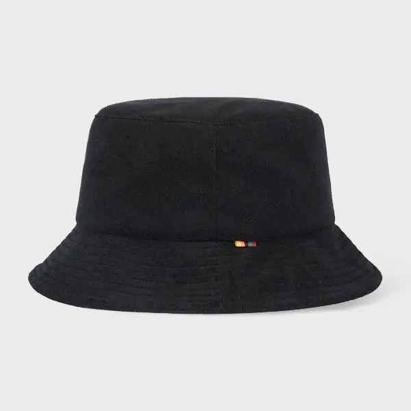 Paul Smith Cotton-blend Towelling Bucket Hat - Black