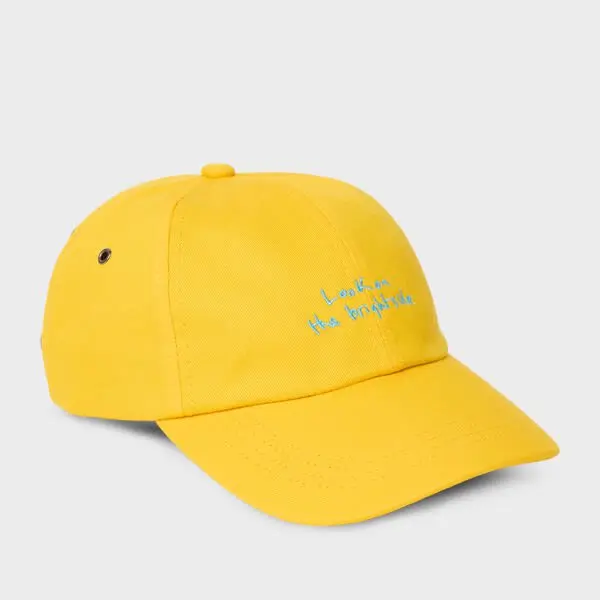 Paul Smith Cotton-twill Quote Cap - Yellow