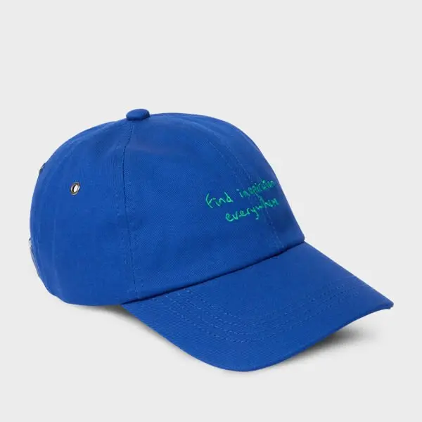 Paul Smith Cotton-twill Quote Cap - Blue