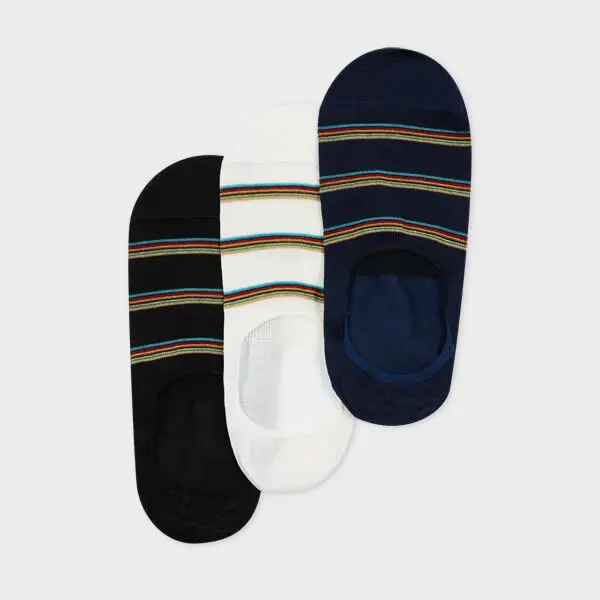 Paul Smith Signature Stripe Loafer Socks Three-pack - Multicolour