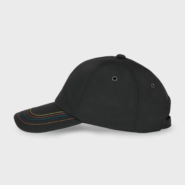 Paul Smith Artist Stitch Baseball Cap - Black