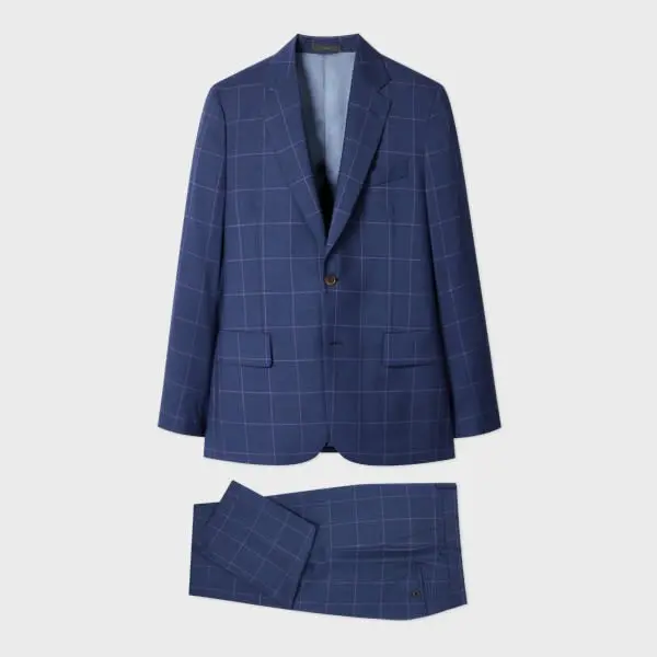 Paul Smith The Brierley Windowpane Check Wool-cashmere Suit