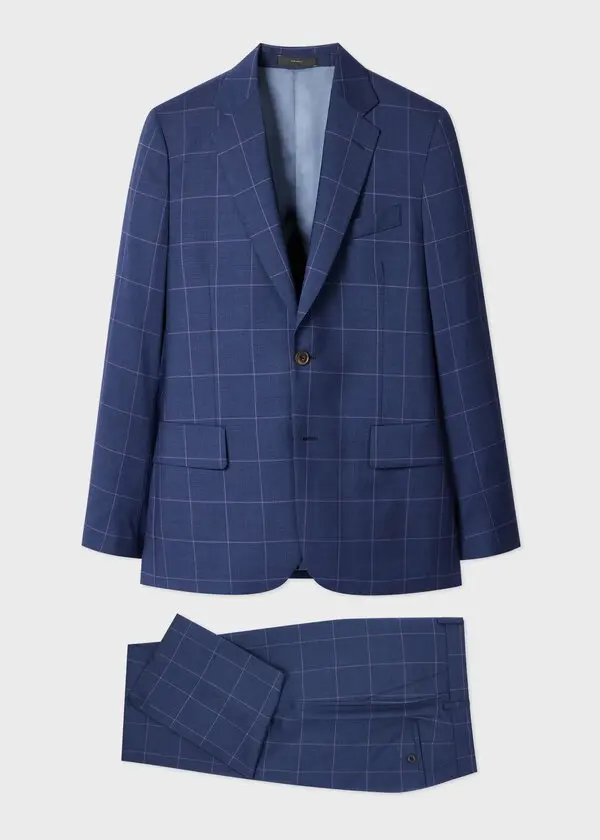 Paul Smith The Brierley Windowpane Check Wool-cashmere Suit
