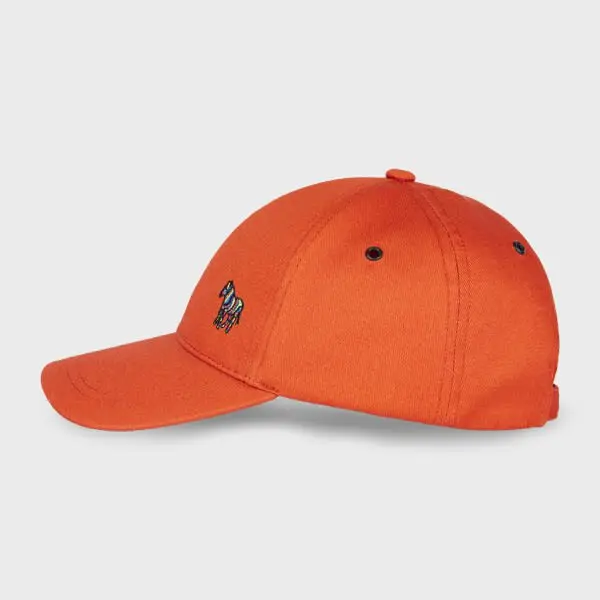 Paul Smith Zebra Logo Baseball Cap - Orange