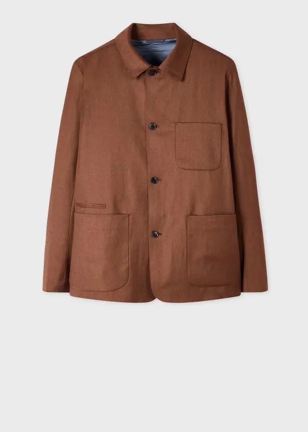 Paul Smith Wool-cashmere Flannel Work Jacket