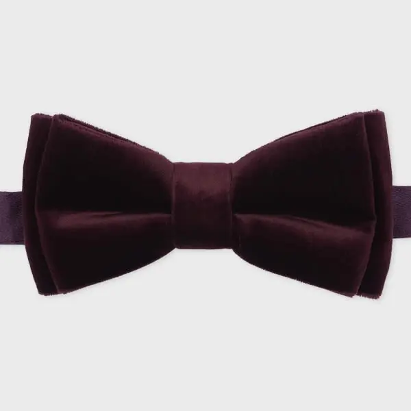 Paul Smith Velvet Bow Tie - Red