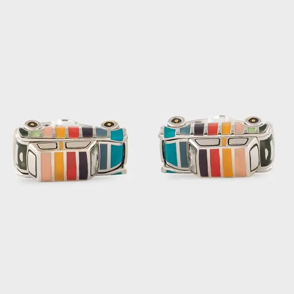 Paul Smith Artist Stripe' Mini Cufflinks - Multicolour