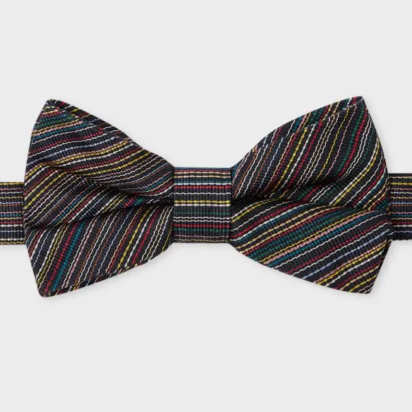 Paul Smith Silk Signature Stripe Bow Tie - Multicolour