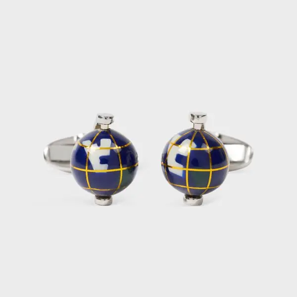 Paul Smith Spinning 'globe' Cufflinks - Blue