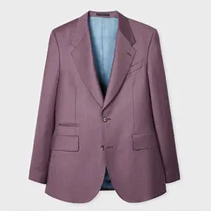Paul Smith Overdyed Wool-cashmere Flannel Blazer - Purple