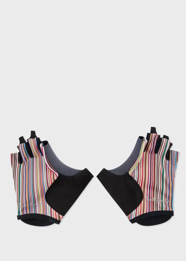 Paul Smith Signature Stripe Cycling Gloves - Multicolour