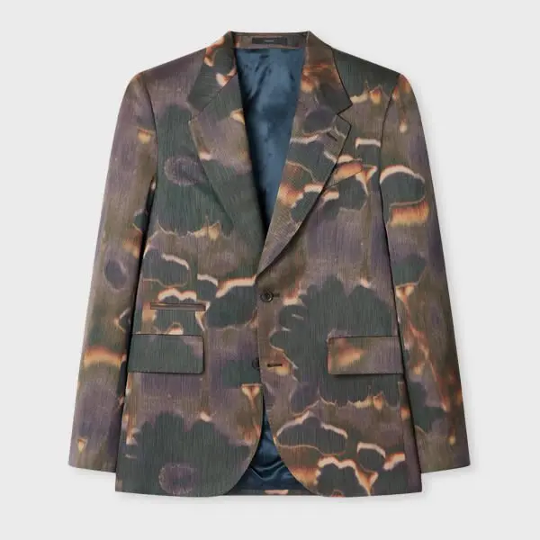 Paul Smith Field Flowers' Print Wool-blend Blazer