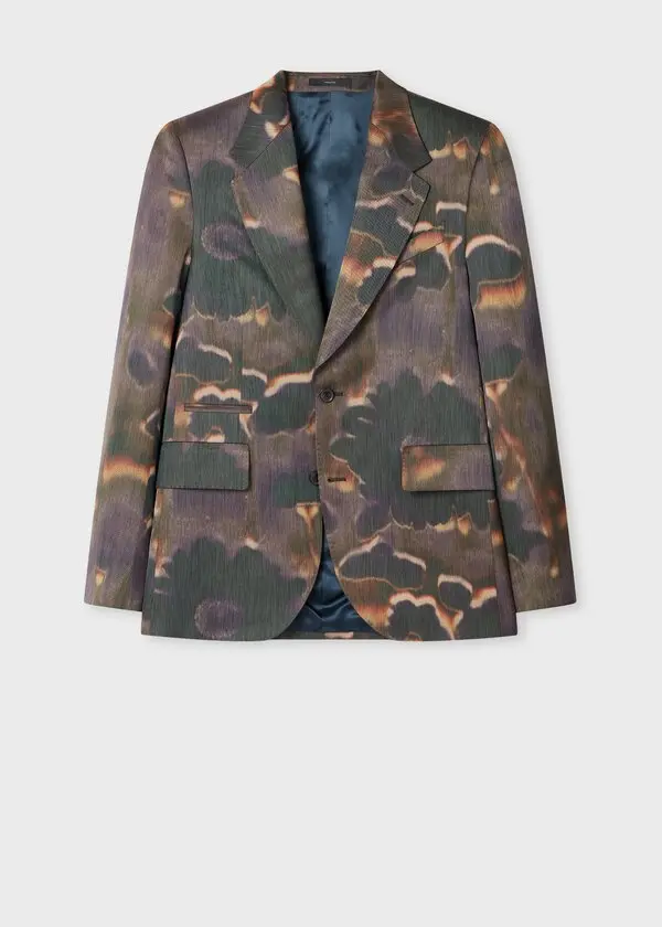 Paul Smith Field Flowers' Print Wool-blend Blazer