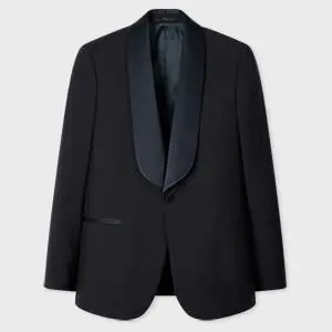 Paul Smith Navy Wool-mohair Evening Blazer - Blue