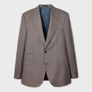 Paul Smith Mix-up Check Wool Blazer - Brown