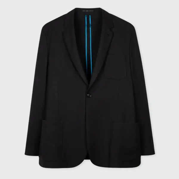 Paul Smith A Suit To Travel In Wool Unlined Blazer - Black