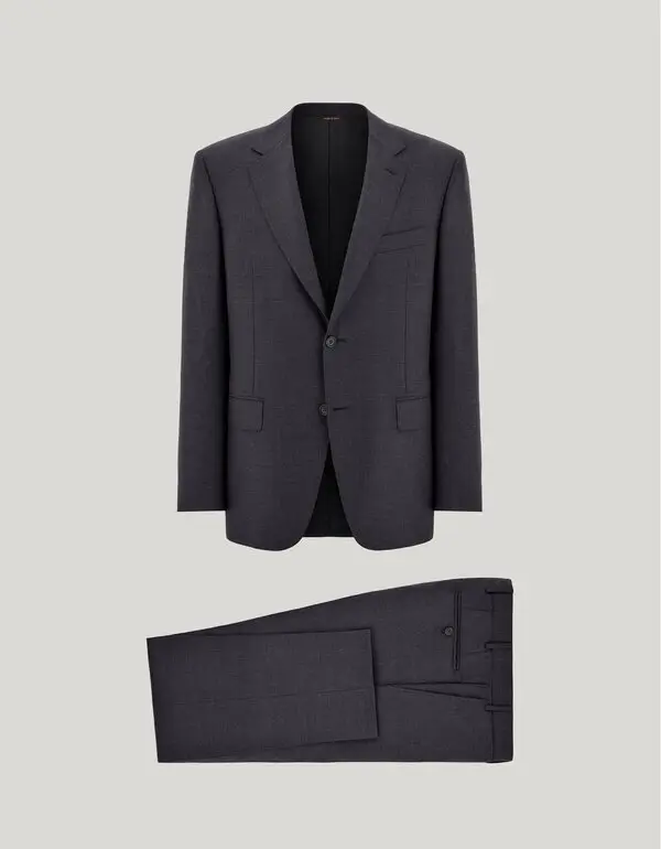 Canali Charcoal Pure Wool Suit